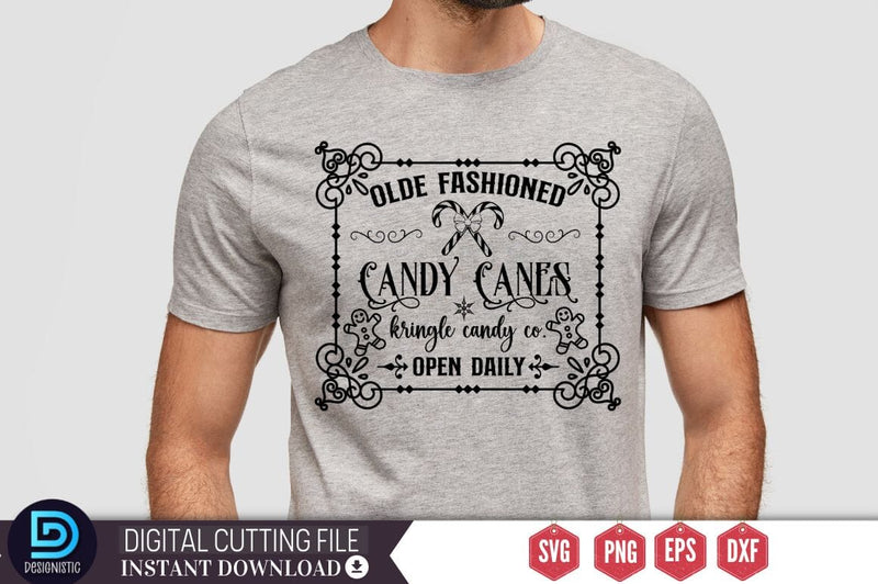Olde fashioned candy canes kringle candy co. open daily SVG, Olde ...