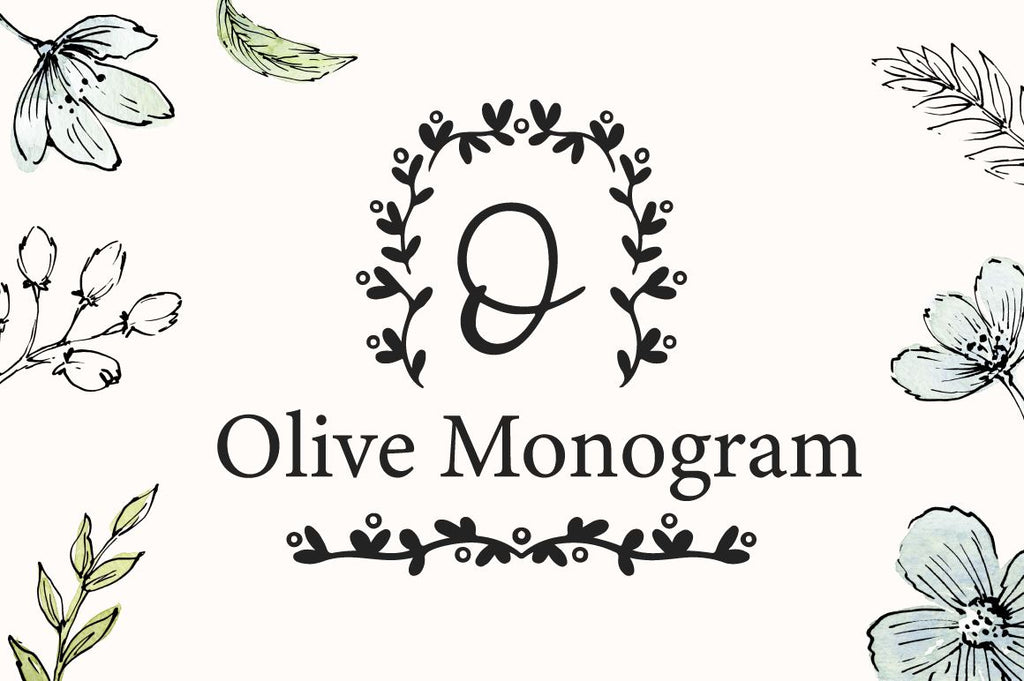 Olive Monogram - So Fontsy