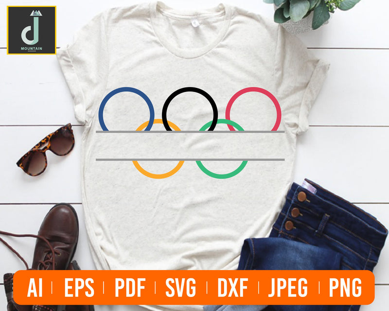 Olympic Rings SVG, Olympic Rings Silhouette Svg, Olympic Rings Cricut ...