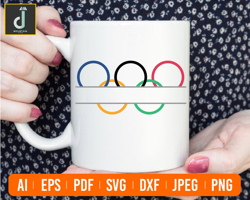 Olympic Rings SVG, Olympic Rings Silhouette Svg, Olympic Rings Cricut ...