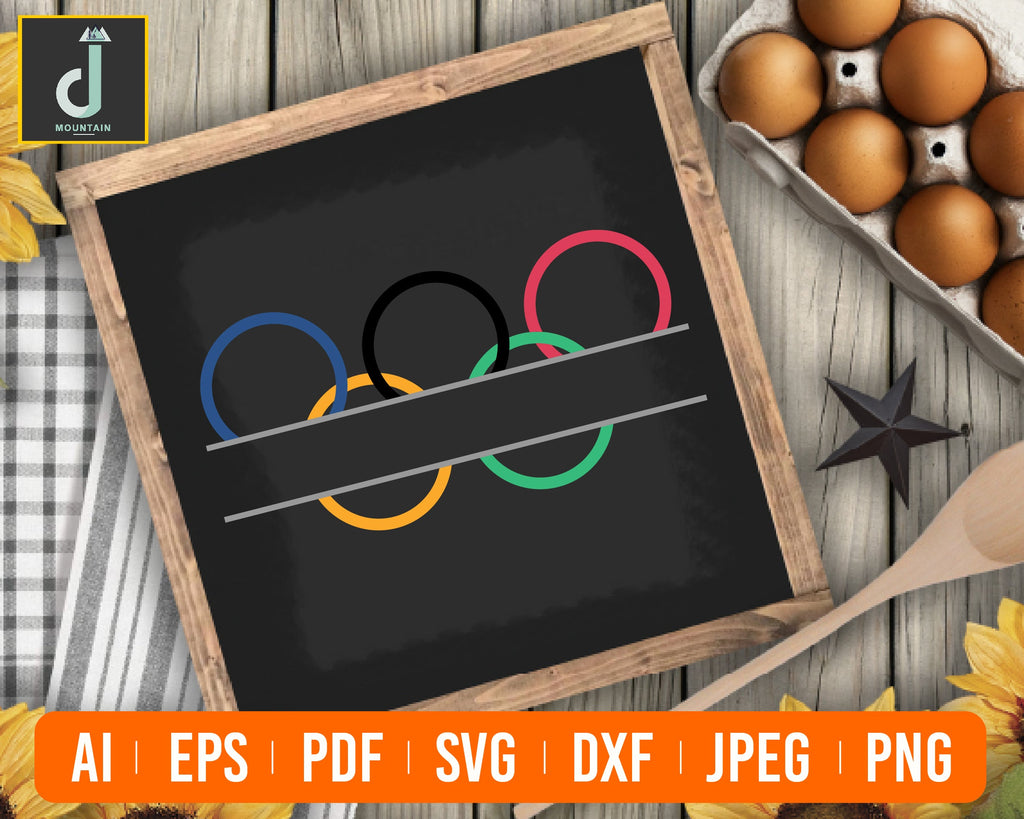 Olympic Rings SVG, Olympic Rings Silhouette Svg, Olympic Rings Cricut ...