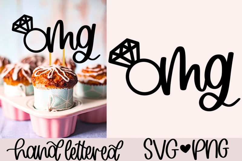 Omg svg, wedding cake topper SVG - So Fontsy