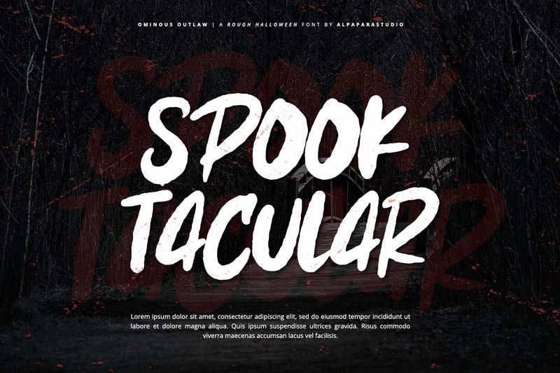 Ominous Outlaw - Rough Display Font - So Fontsy