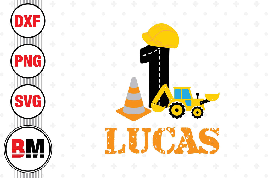 One Birthday Construction SVG, PNG, DXF Files - So Fontsy