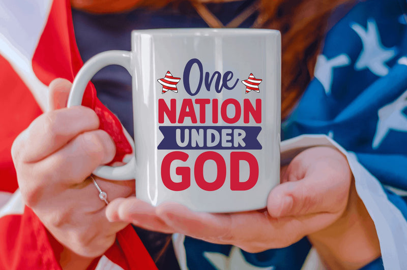 One nation under god SVG - So Fontsy