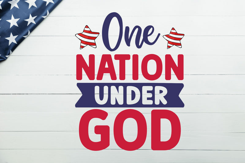 One nation under god SVG - So Fontsy