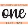 One svg - One png - Silhouette Cut File - Cricut Cut File - DIY First ...