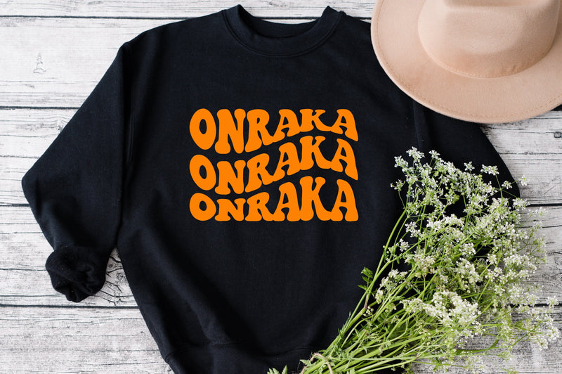 Onraka svg, wavy style Stacked EPS PNG Cricut Instant Download - So Fontsy