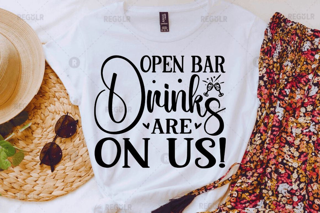 Open bar drinks are on us! SVG - So Fontsy