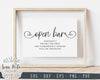 Open Bar SVG Files | Wedding SVG | Open Bar Sign SVG | Wedding Bar Sign ...