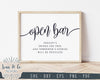 Open Bar SVG Files | Wedding SVG | Open Bar Sign | Wedding Bar Sign ...