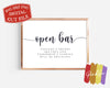 Open Bar SVG Files | Wedding Svg | Open Bar Sign | Wedding Bar Sign ...
