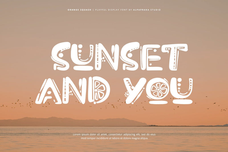 Orange Squash - Playful Display Font - So Fontsy