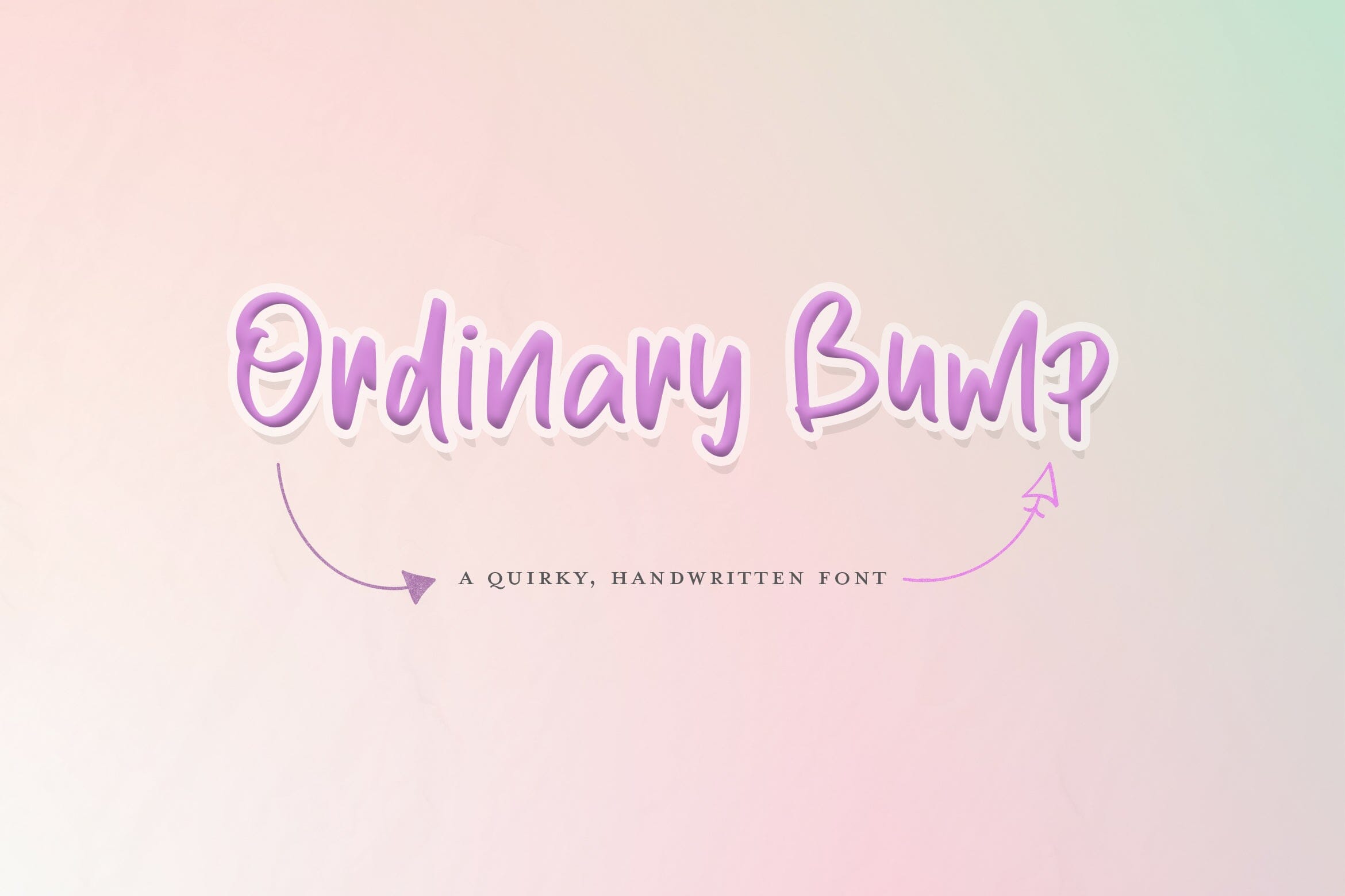 Ordinary Bump Font - So Fontsy