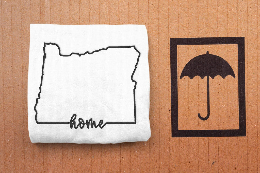 Oregon Home State Outline Embroidery - So Fontsy
