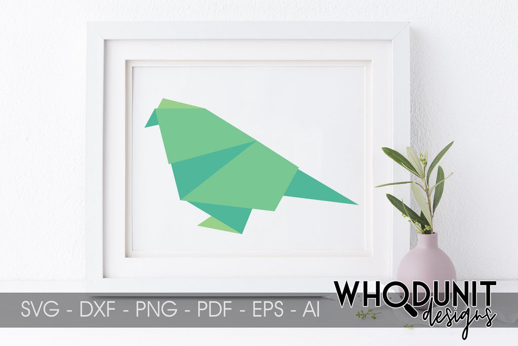 Origami Bird 1 SVG | Geometric Bird 1 SVG - So Fontsy