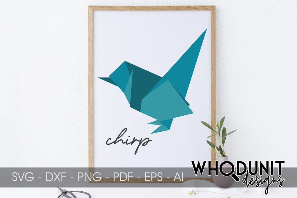 Origami Bird 2 SVG | Geometric Bird 2 SVG - So Fontsy