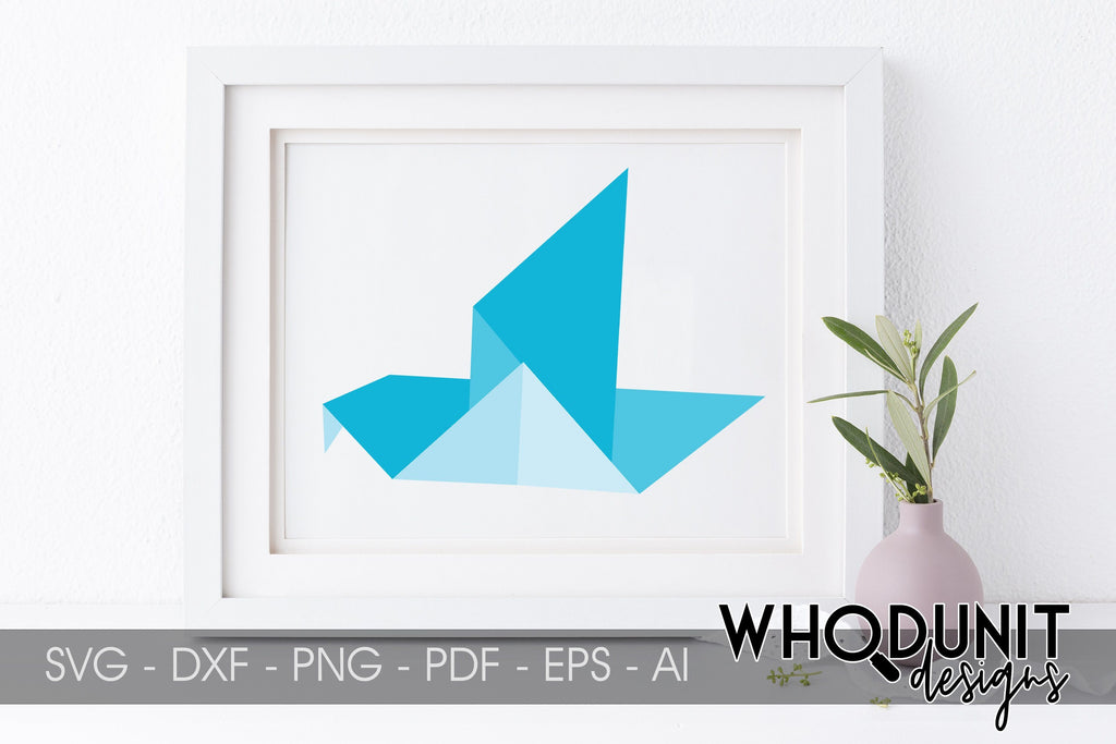 Origami Bird 4 SVG | Geometric Bird 4 SVG - So Fontsy