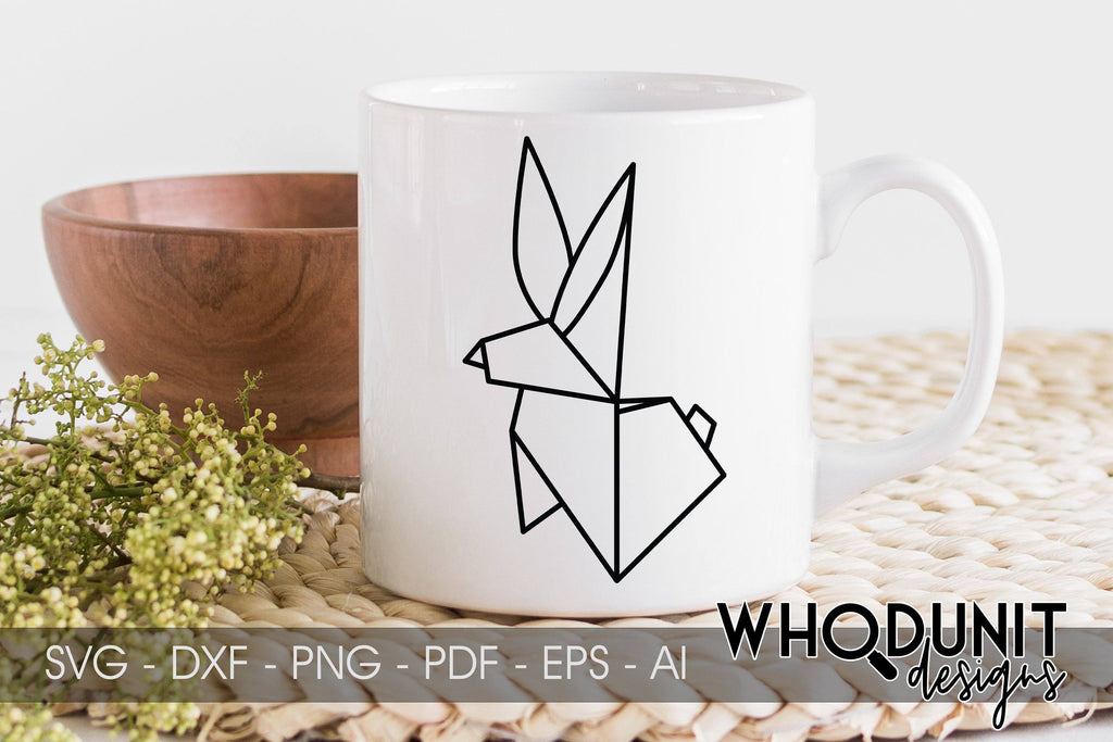 Origami Rabbit SVG | Geometric Rabbit SVG - So Fontsy