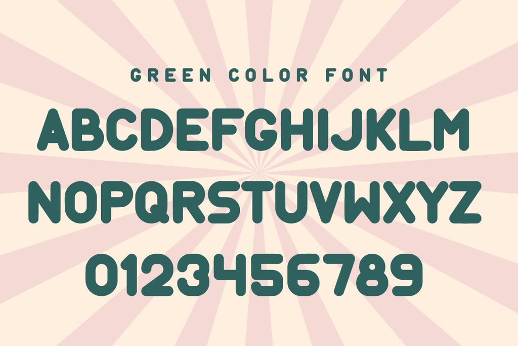 Orter - Retro Color Font - So Fontsy