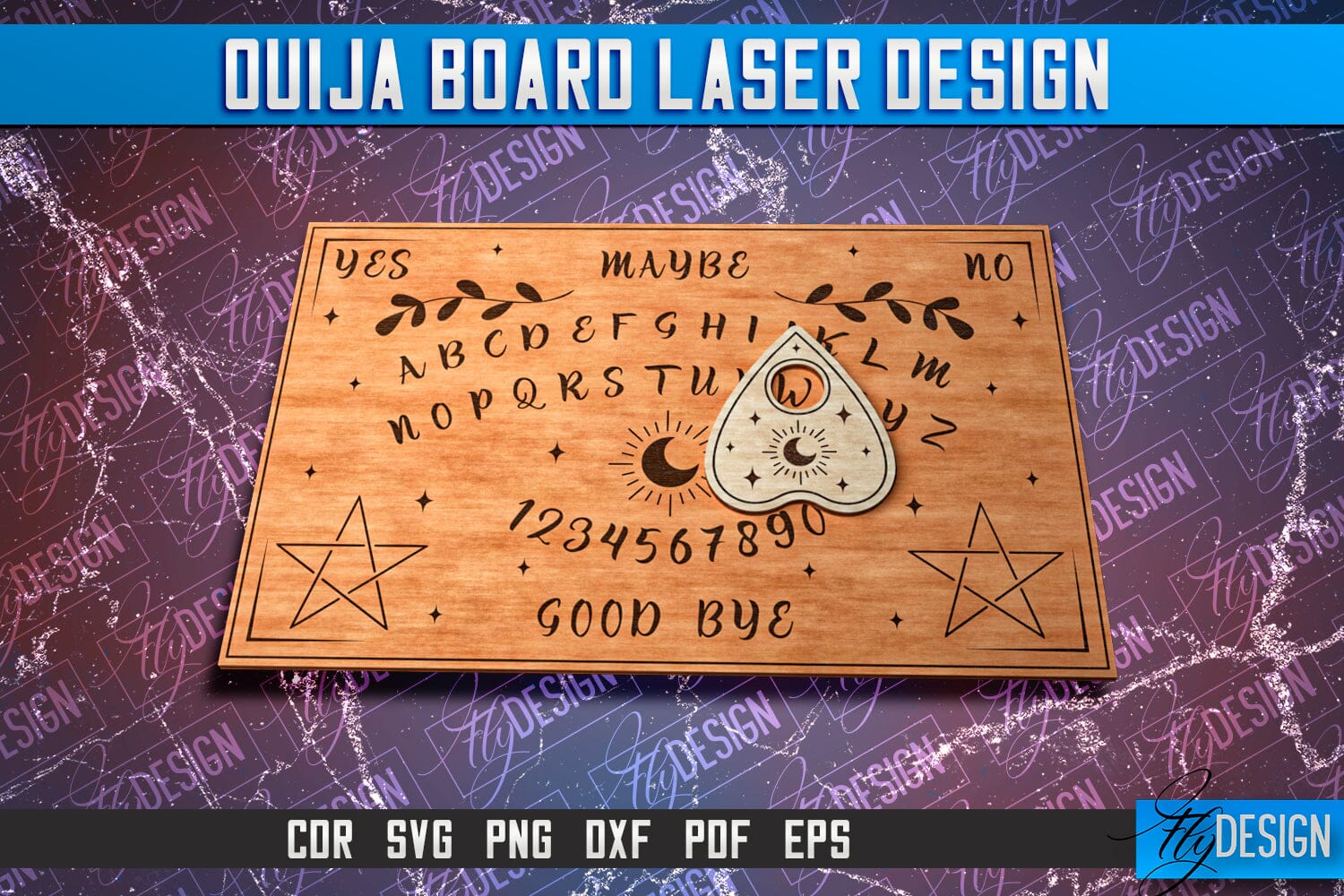 Ouija Board Laser Cut SVG Design | CNC Files - So Fontsy