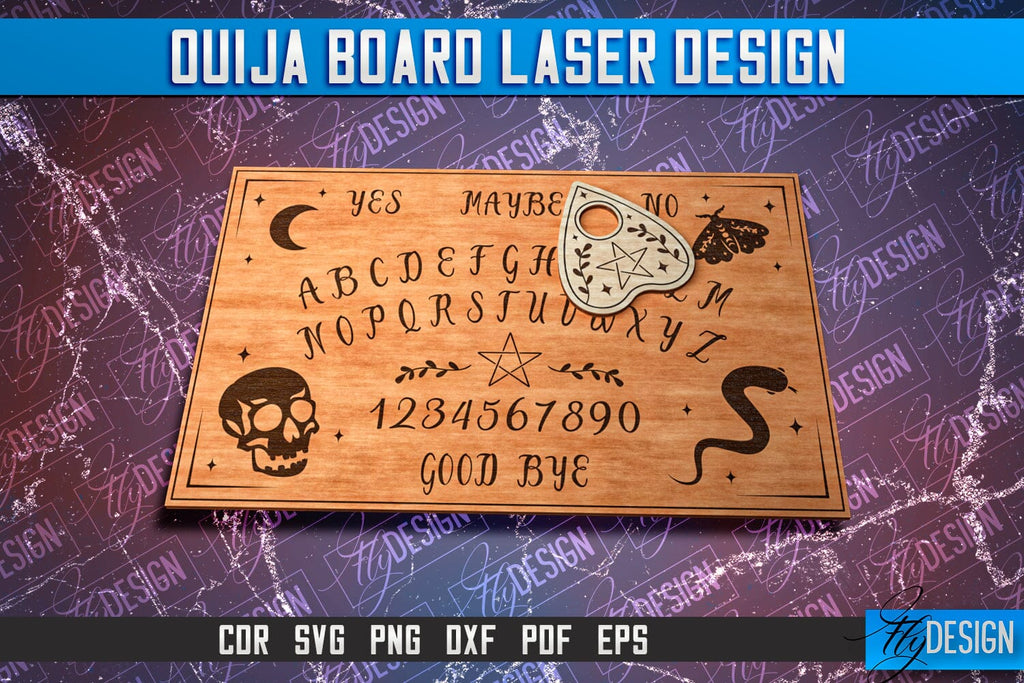 Ouija Board Laser Cut SVG Design | CNC Files - So Fontsy