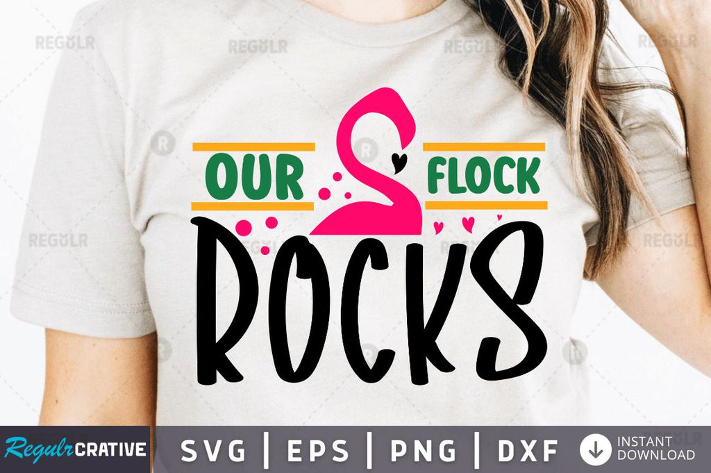 Our flock rocks SVG - So Fontsy