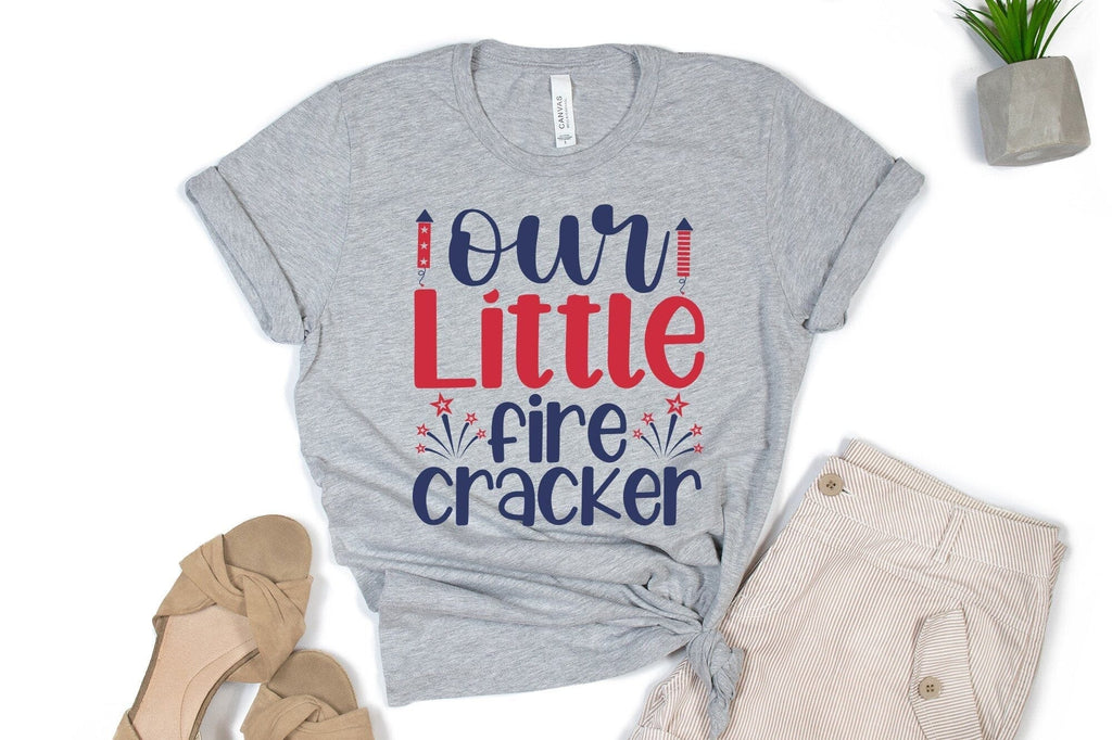 Our Little Firecracker, Patriotic Quotes SVG - So Fontsy