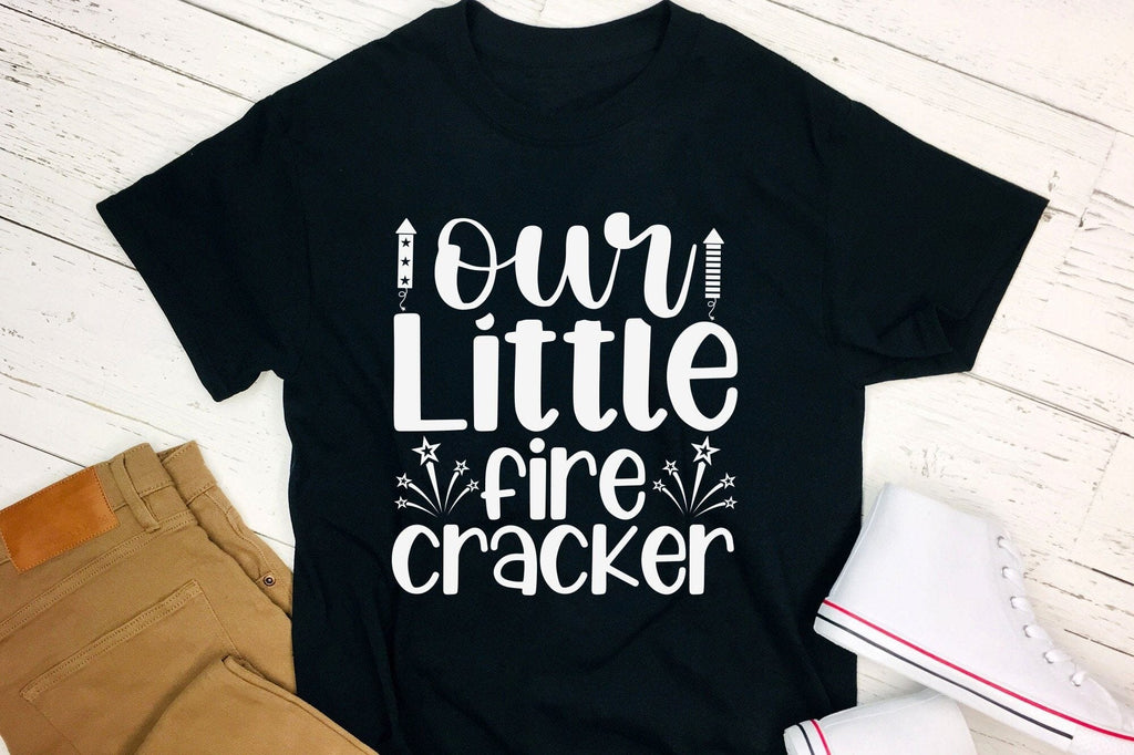 Our Little Firecracker, Patriotic Quotes SVG - So Fontsy