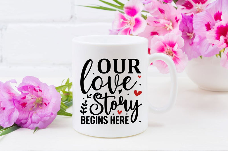 Our love story begins here SVG - So Fontsy