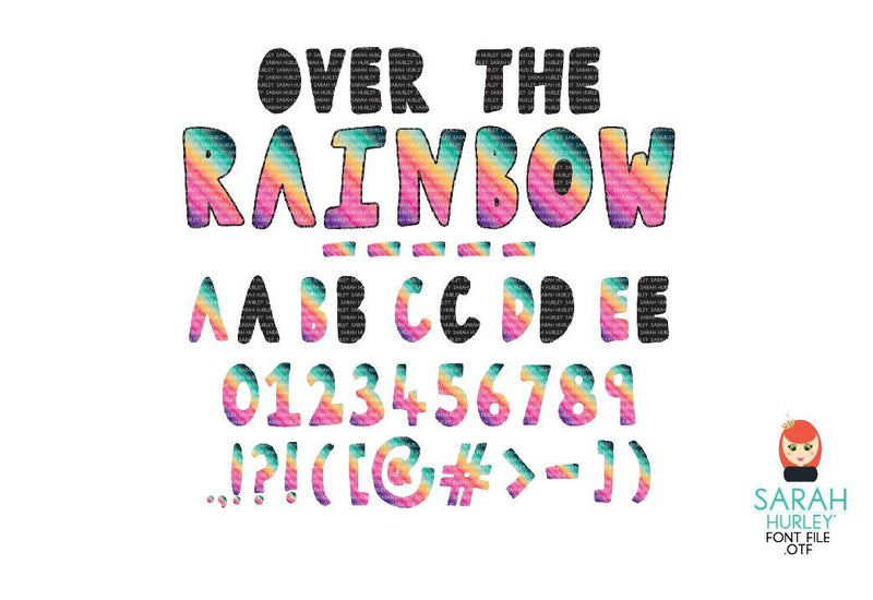 Over The Rainbow Font - So Fontsy
