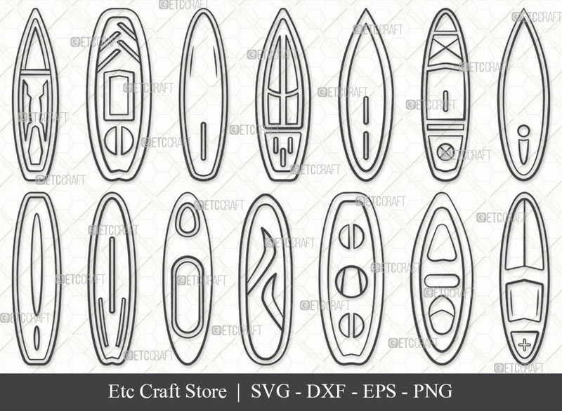 Paddle Board SVG, Kayak Outline, Kayak Svg, Beach Svg, Kayak Paddle Svg ...