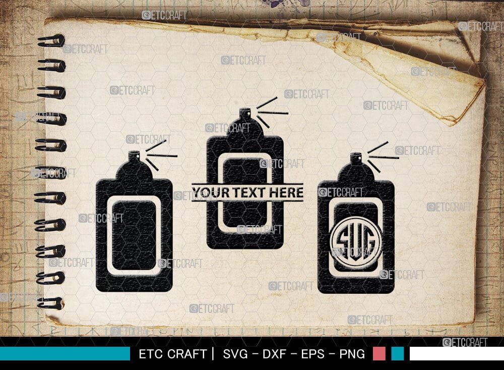 Paint Icons Set Monogram, Paint Icons Silhouette, Paint Icons Svg ...