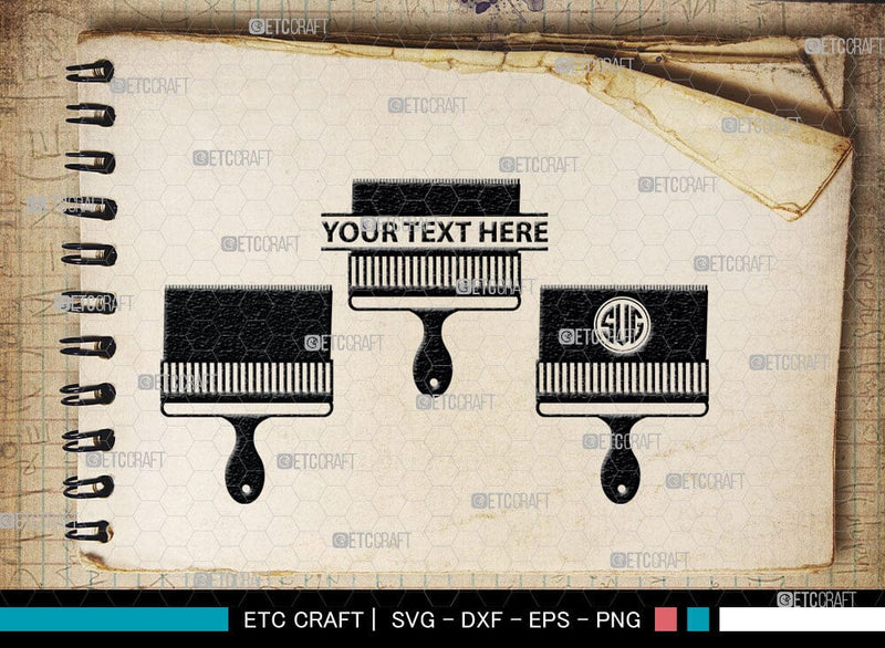 Paint Icons Set Monogram, Paint Icons Silhouette, Paint Icons Svg ...