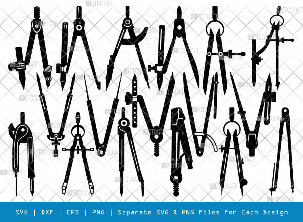 Pair Compasses SVG, Compasses Silhouette, Drawing Compass Svg ...