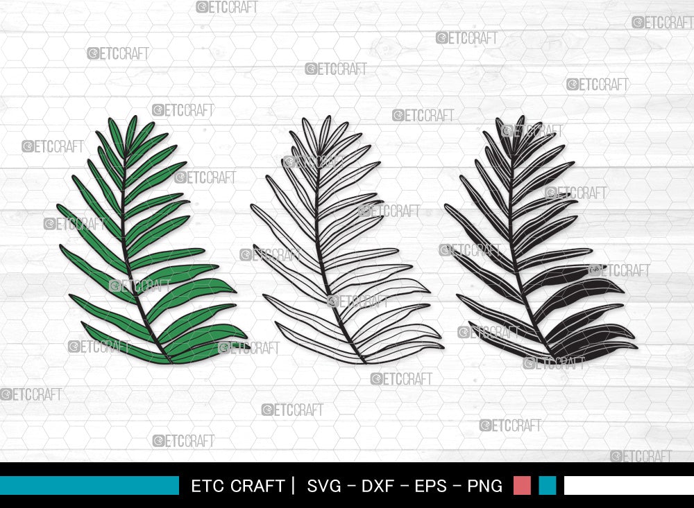 Palm Leaves SVG | Palm Leaf Svg | Tropical Leaves SVG | Monstera Leaf ...