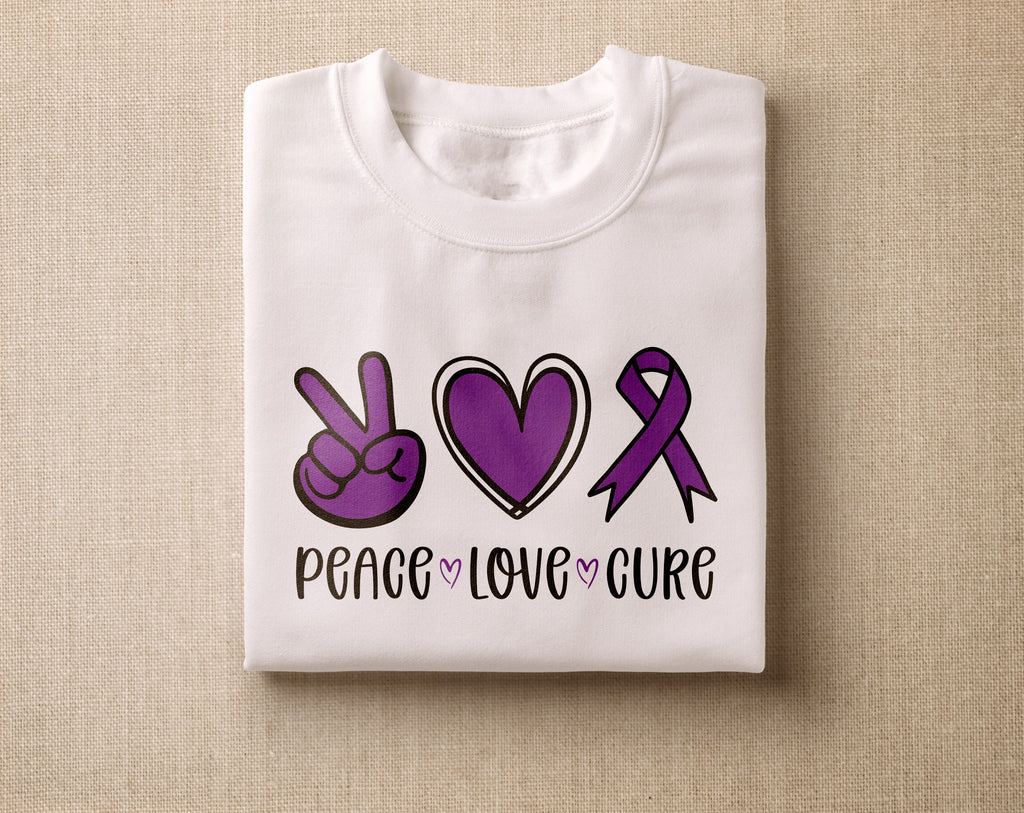 Pancreatic Cancer Awareness SVG Bundle, 25 Designs, Purple Cancer ...