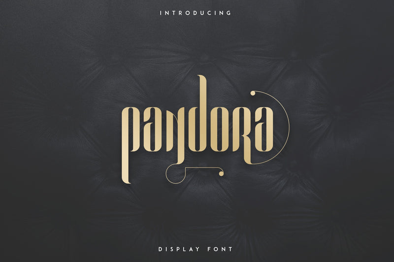Pandora Display font - So Fontsy