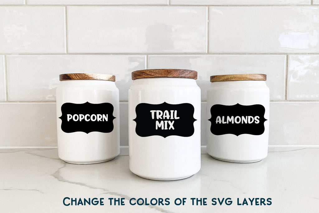 Pantry Labels Bundle - 48 SVG Labels - So Fontsy