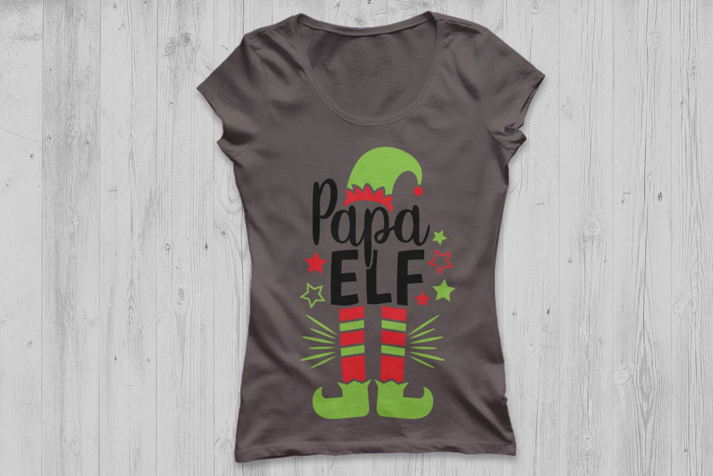 Papa Elf| Christmas Elf SVG Cutting Files. - So Fontsy