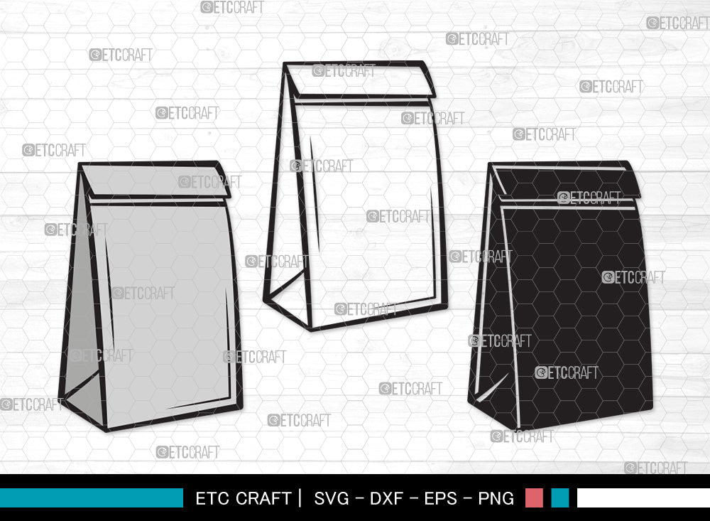 Paper Bag Clipart SVG, Paper Bag Svg, Bag Svg, Hand Bag Svg, Shopping ...