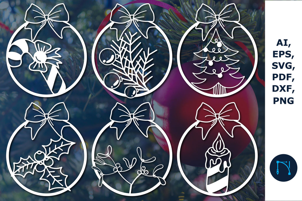 paper Cut Christmas Decor SVG bundle - So Fontsy