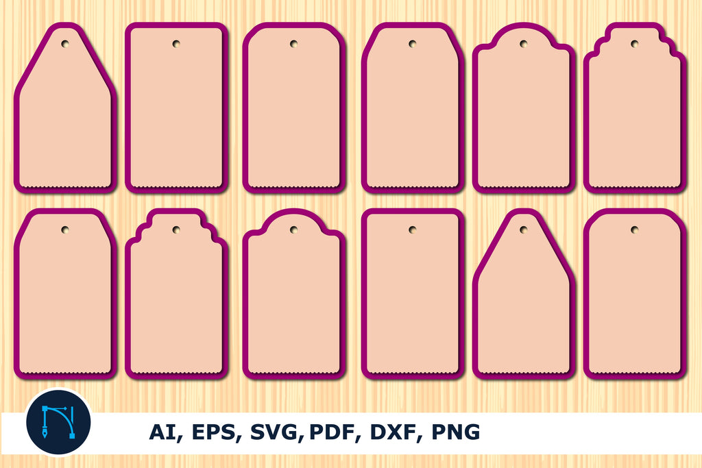 Paper cut Label for Clothes SVG bundle - So Fontsy