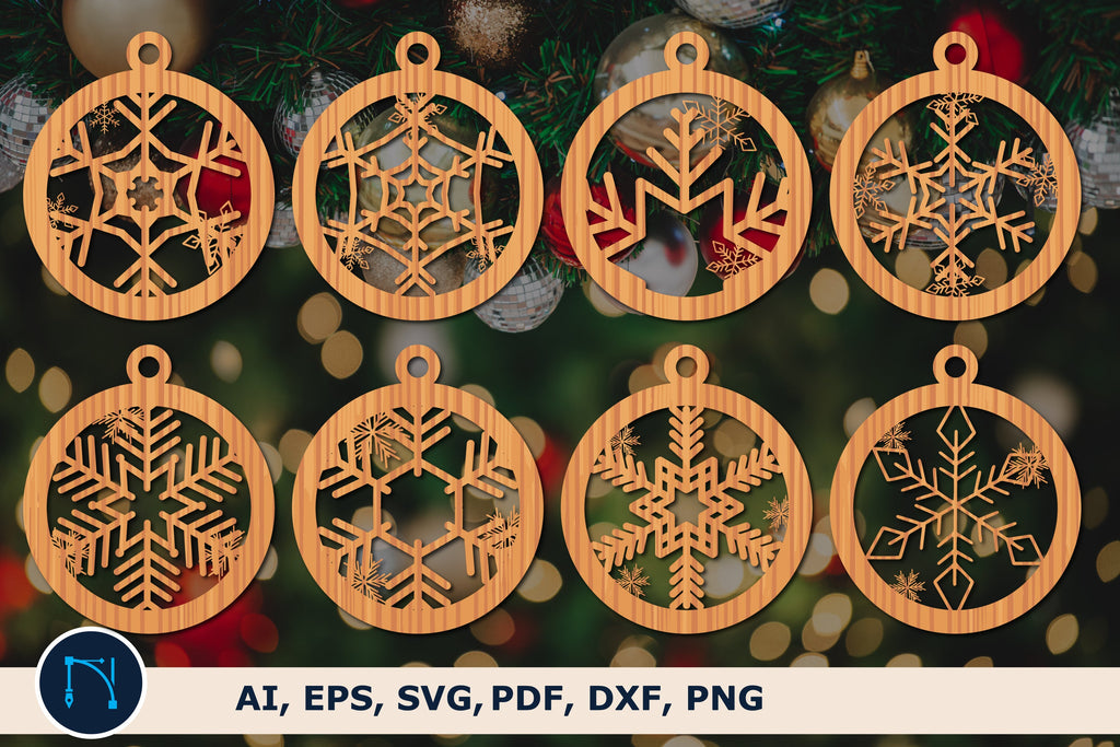 paper cut Snowflake sign SVG bundle - So Fontsy