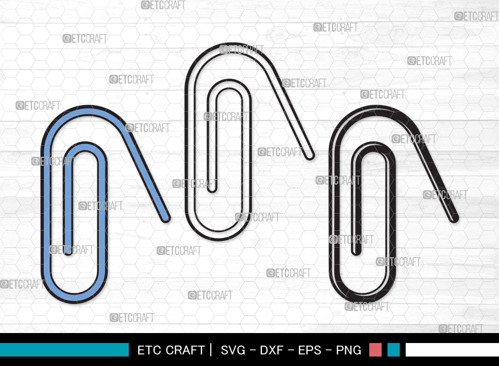 Paperclip Clipart SVG, Office Supplies Svg, Stationary Svg, page keeper ...