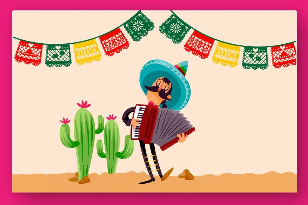 Papercut blocks a mexican banner font - So Fontsy