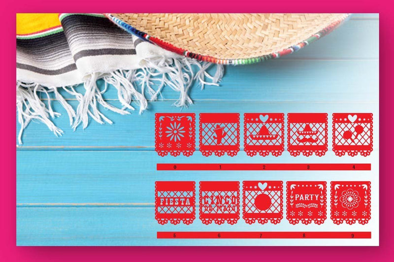 Papercut blocks a mexican banner font - So Fontsy