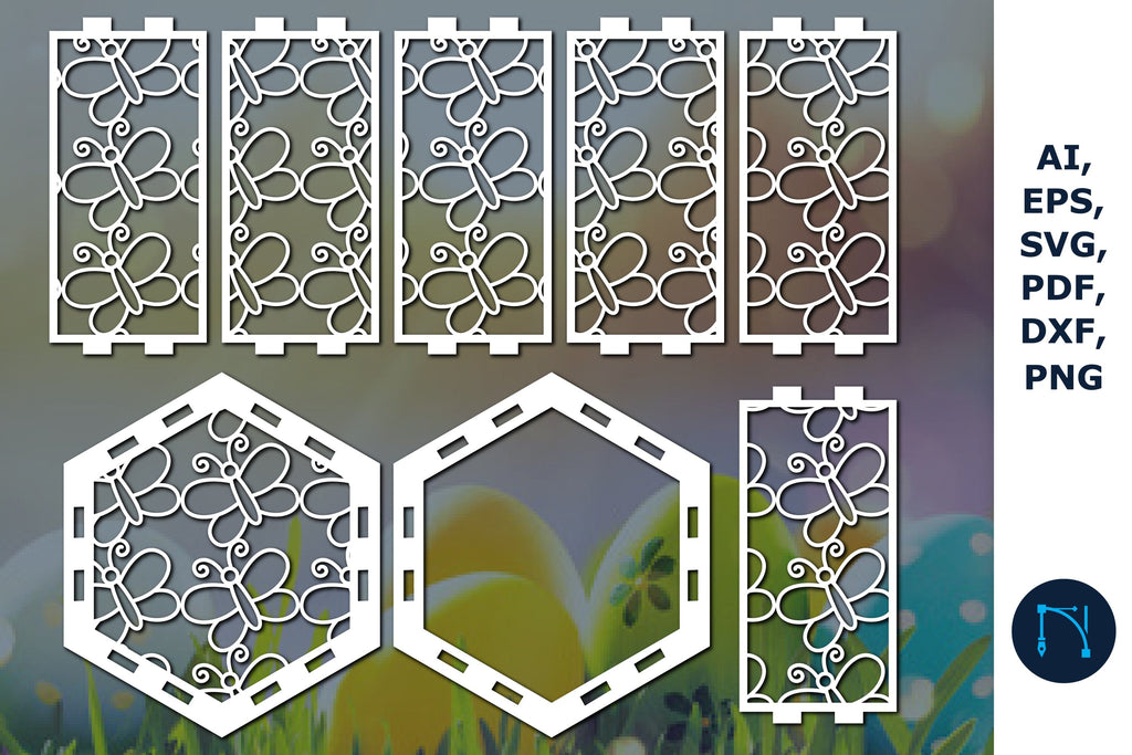 paper/laser cut Easter day lantern SVG - So Fontsy