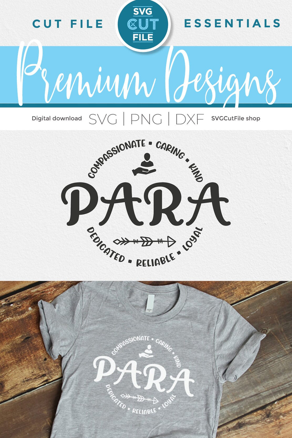 Para SVG - a Paraprofessional circle svg file - So Fontsy