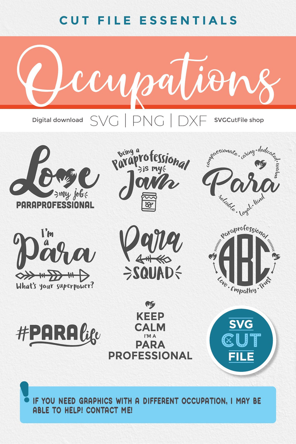 Paraprofessional svg, para svg, paraprofessional bundle svg, para ...